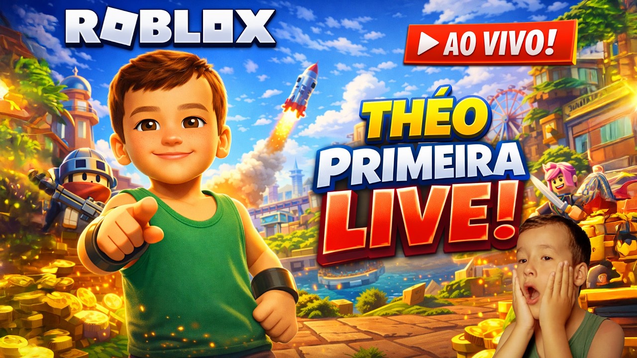 #01 É A PRIMEIRA LIVE DO THÉO NO ROBLOX! 😍🎮 AO VIVO - YouTube
