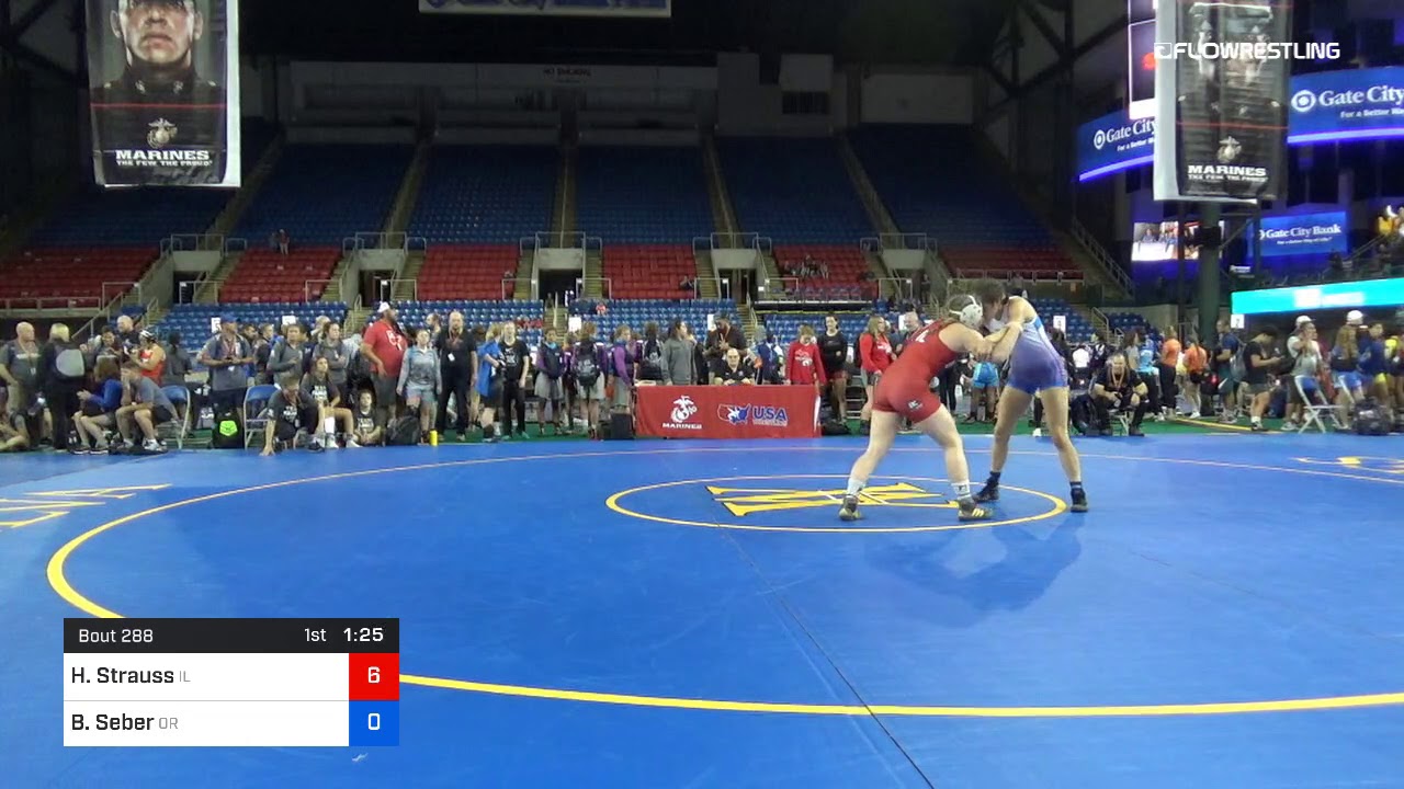 138 Lbs Rnd Of 32 Hannah Strauss Illinois Vs Brooke Seber Oregon - YouTube