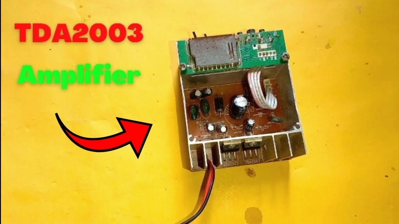 TDA2003 IC Amplifier kit Wiring and Testing 🔥 - YouTube