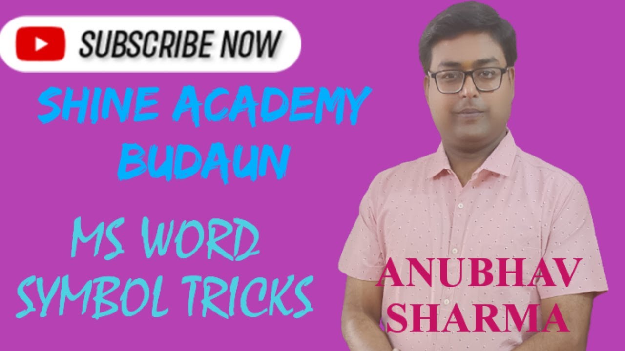 MS Word Symbol Tricks - YouTube