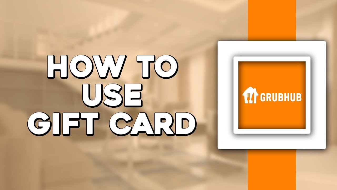 How To Use Grubhub Gift Card (Easiest Way) - YouTube