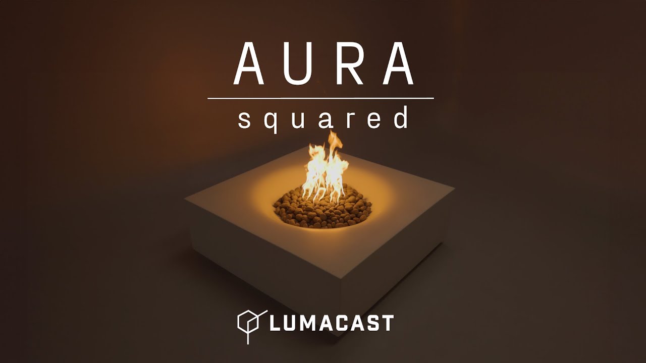 AURA squared | Fire Table by Lumacast - YouTube