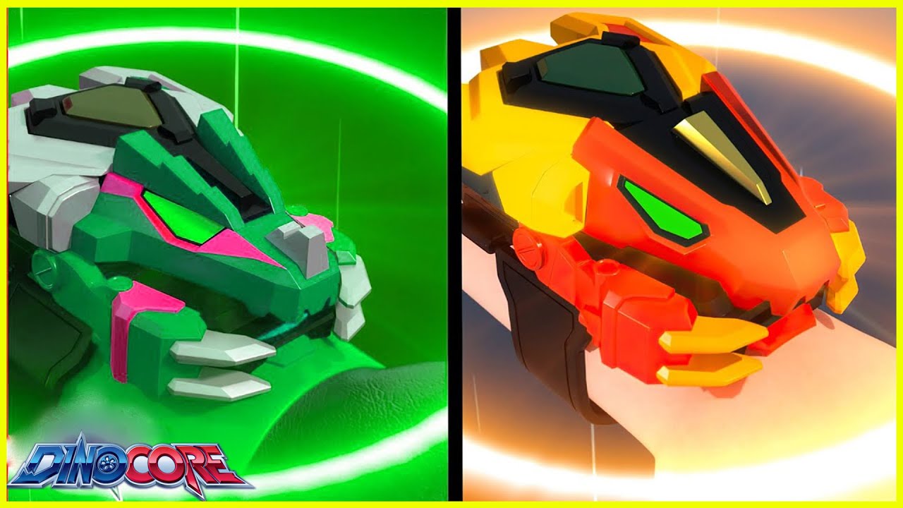 DinoCore S01 EP 12 + 01 + 02 | Dino VS Robot DINOSAUR | The Good ...