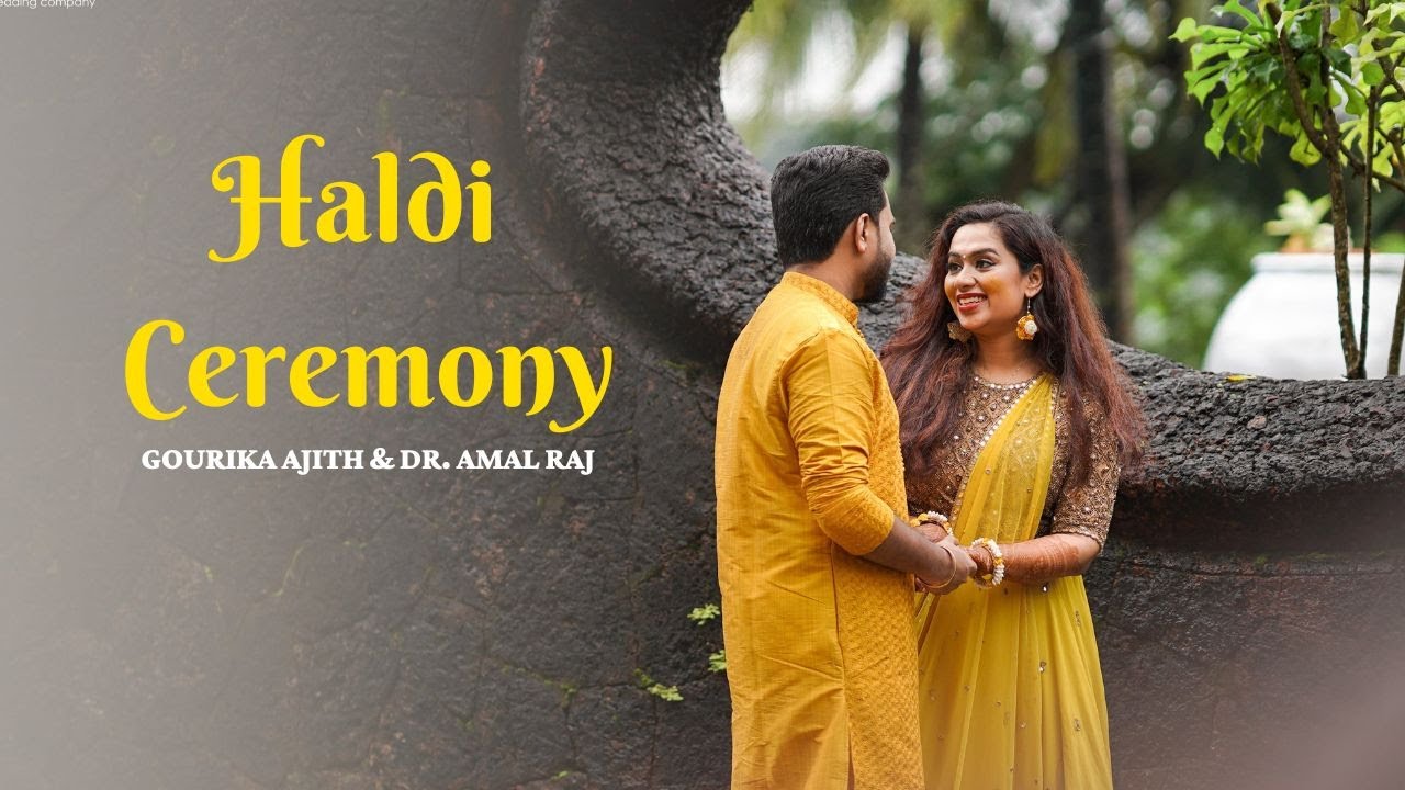 HALDI FUN ll Gourika Ajith & Dr Amal Raj ll Haldi Day Ceremony ll Team ...