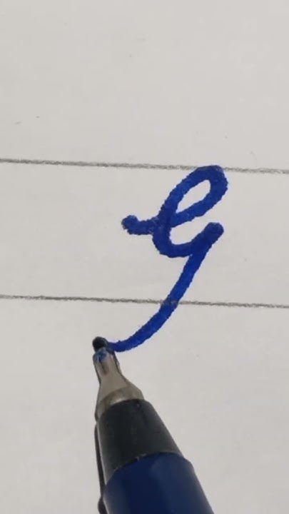 How To Write Letter G In Cursive #cursivewriting #handwriting - Youtube