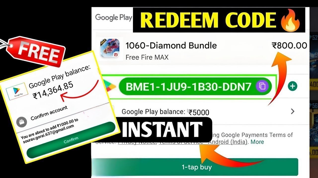 HOW TO GET FREE ₹800 REDEEM CODE🔥🥳 Free Fire Max Free Redeem Code 😚 ...