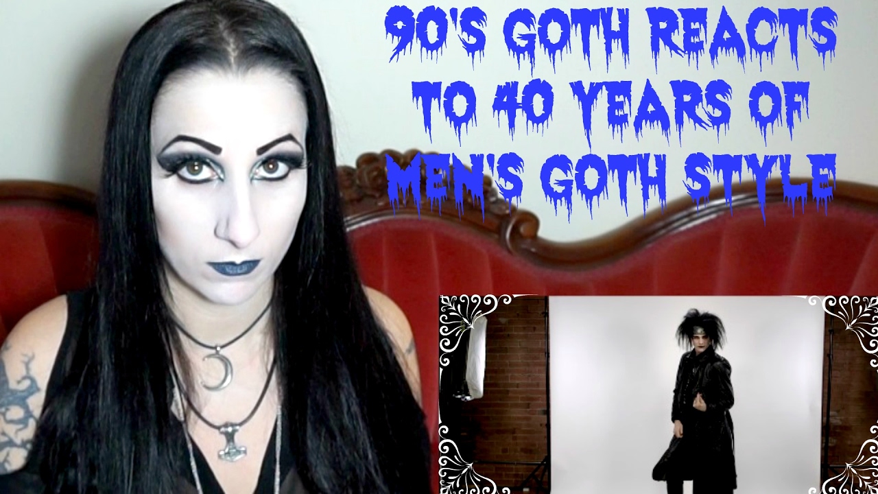 90's Goth Reacts to 40 Years of Men's Goth Style - YouTube
