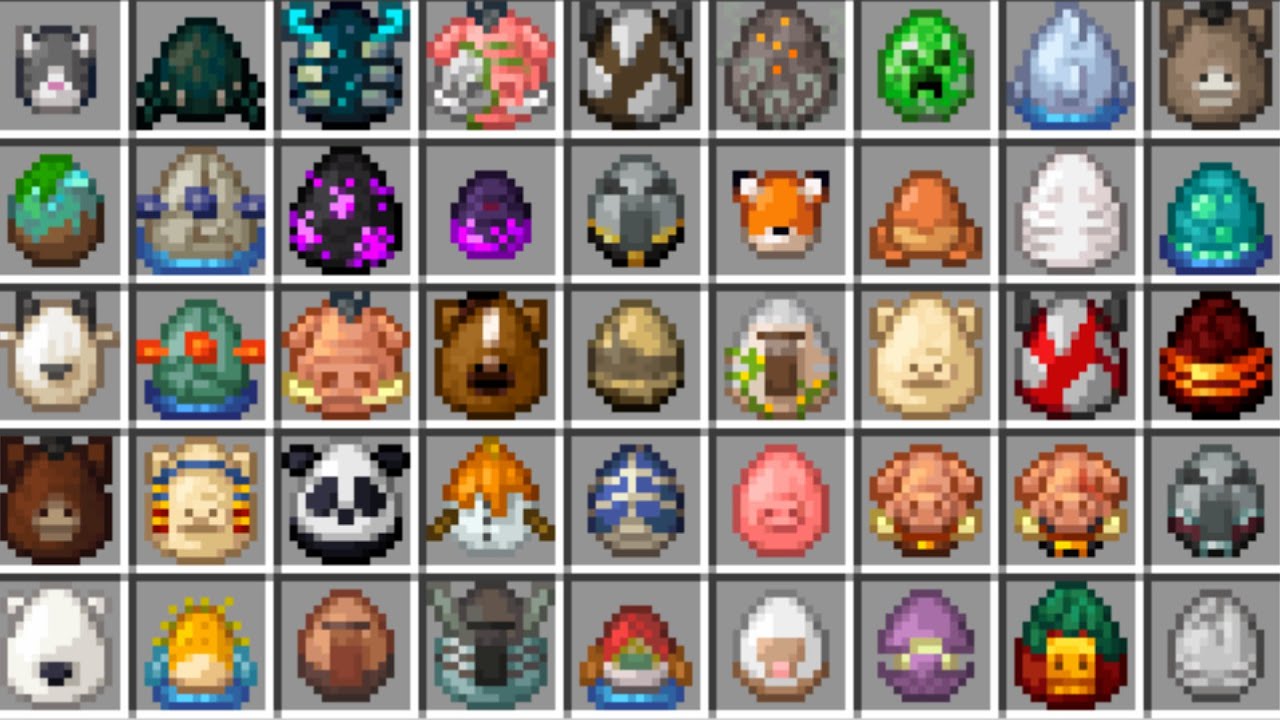 Minecraft : All New Spawn Eggs. - YouTube