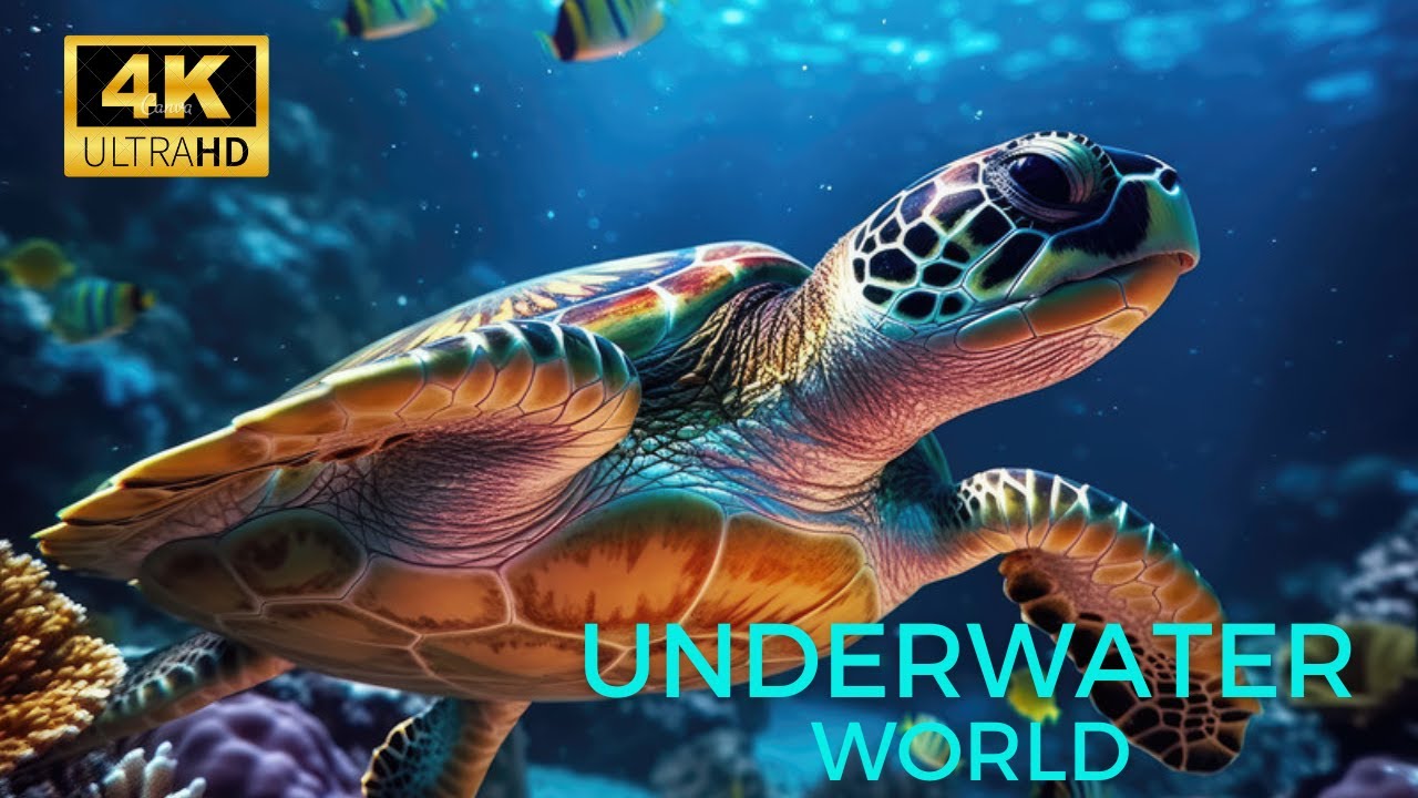 Underwater World 4k - Exploring the Mysterious Colorful Abyss | Marine ...