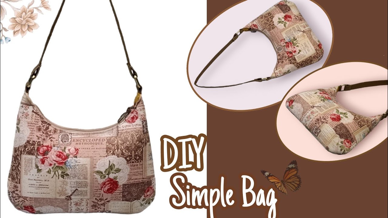 DIY Cara Membuat Tas/Simple Bag Tutorial & Pattern - YouTube