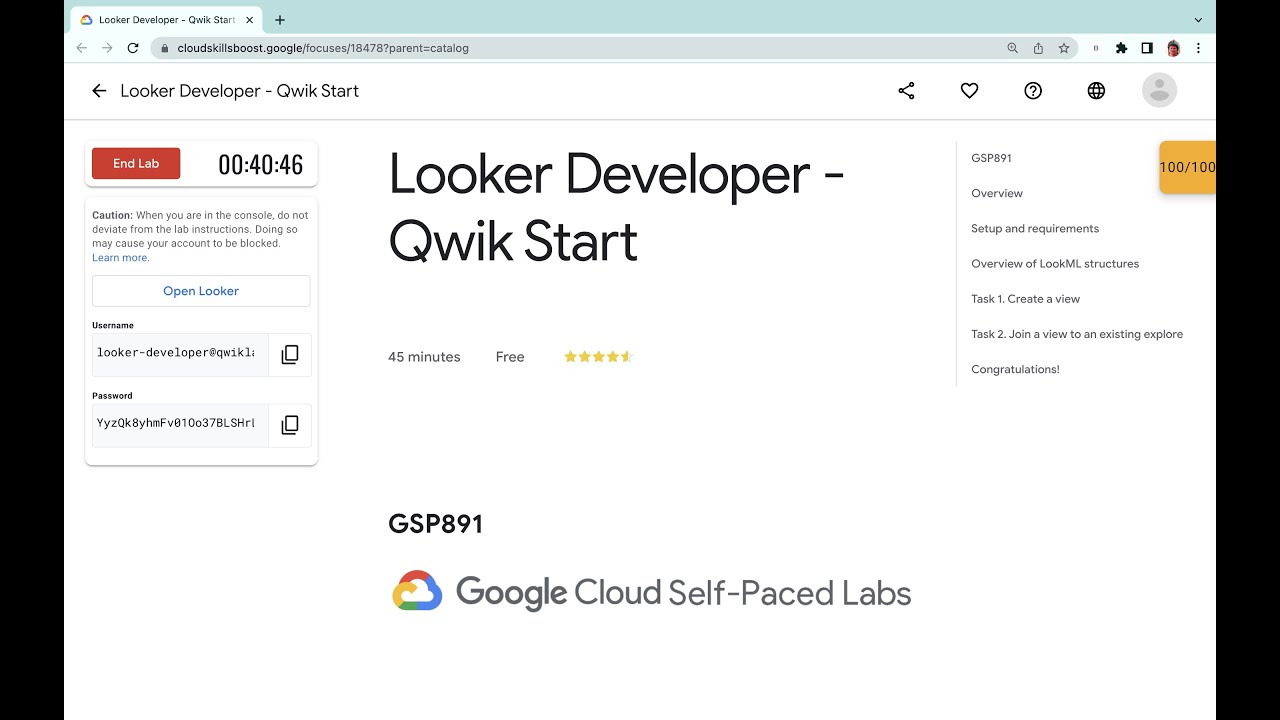 Looker Developer - Qwik Start || #qwiklabs || #GSP891 - YouTube