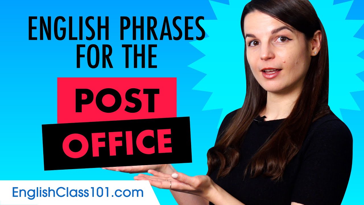 English Words and Phrases to use at a Post Office - YouTube