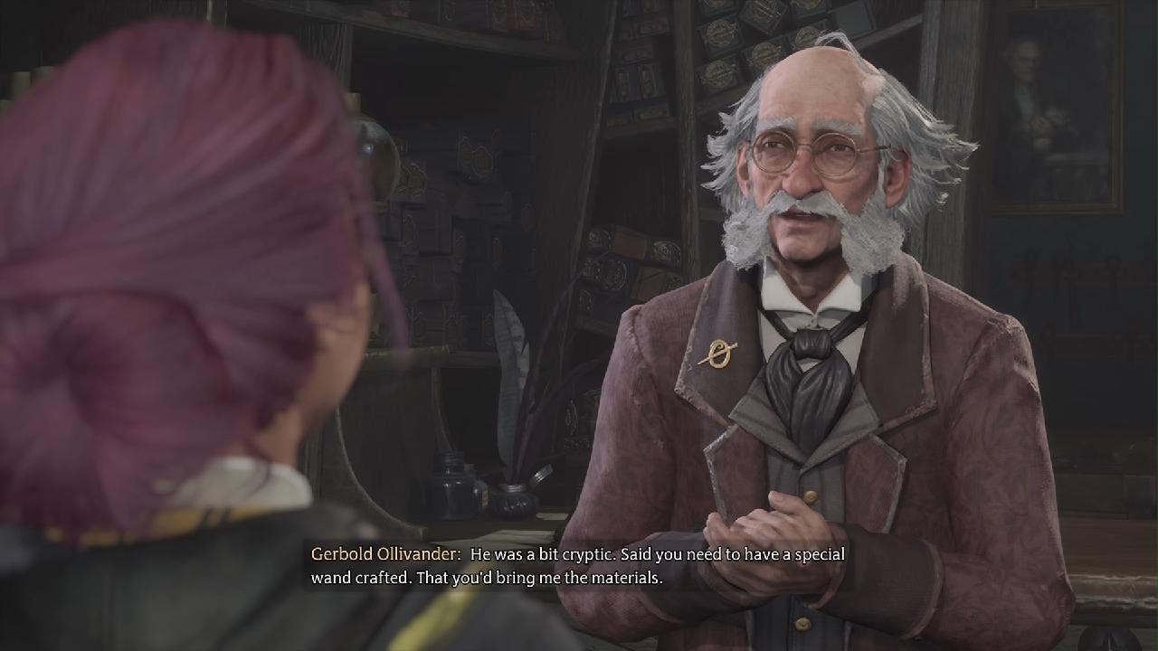 Ollivander makes special wand - Keeper’s Wand - Hogwarts Legacy ...