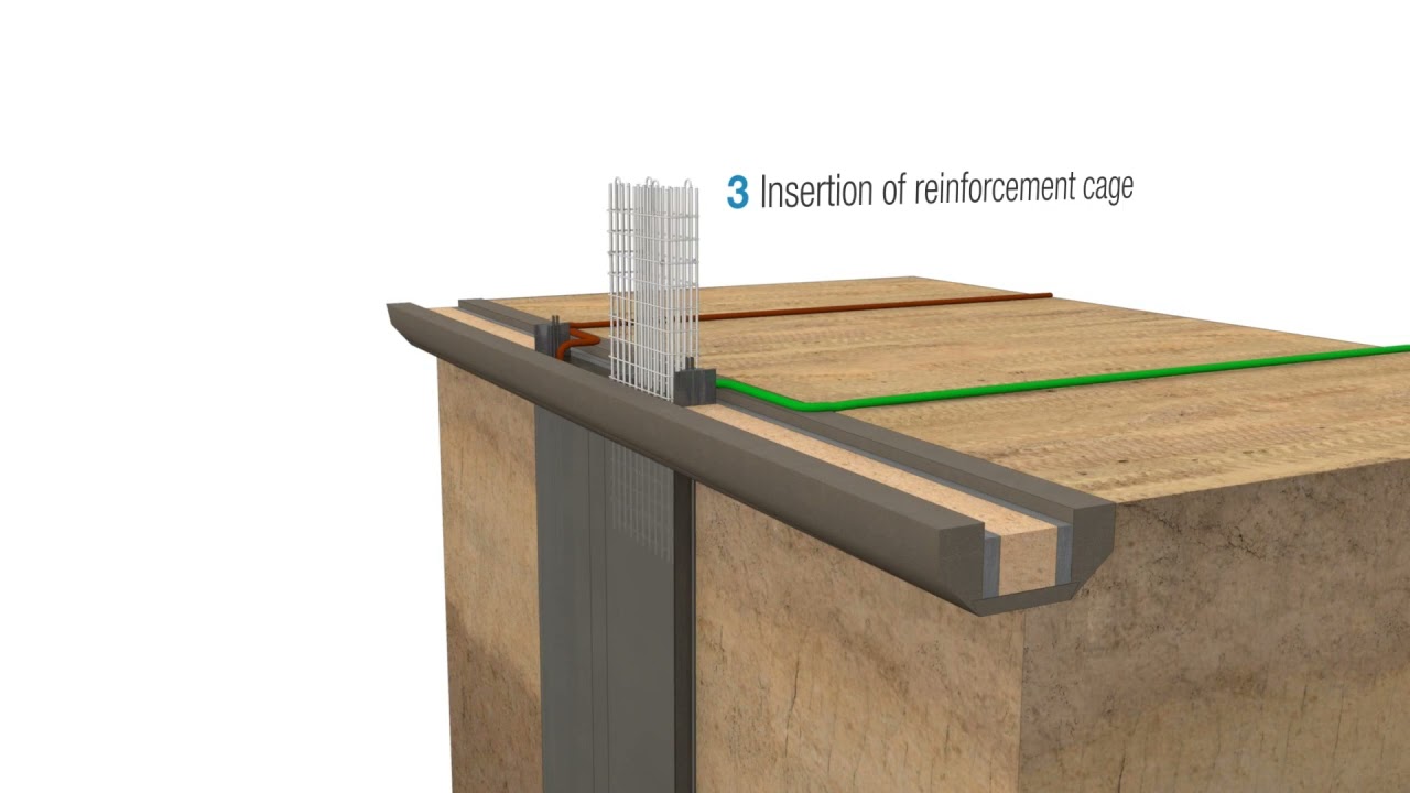Technique - diaphragm wall / slibwand / paroi moulée - YouTube