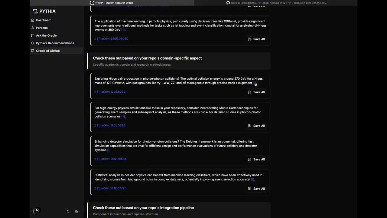 PYTHIA -- GitHub Recs -- Demo XCC - YouTube