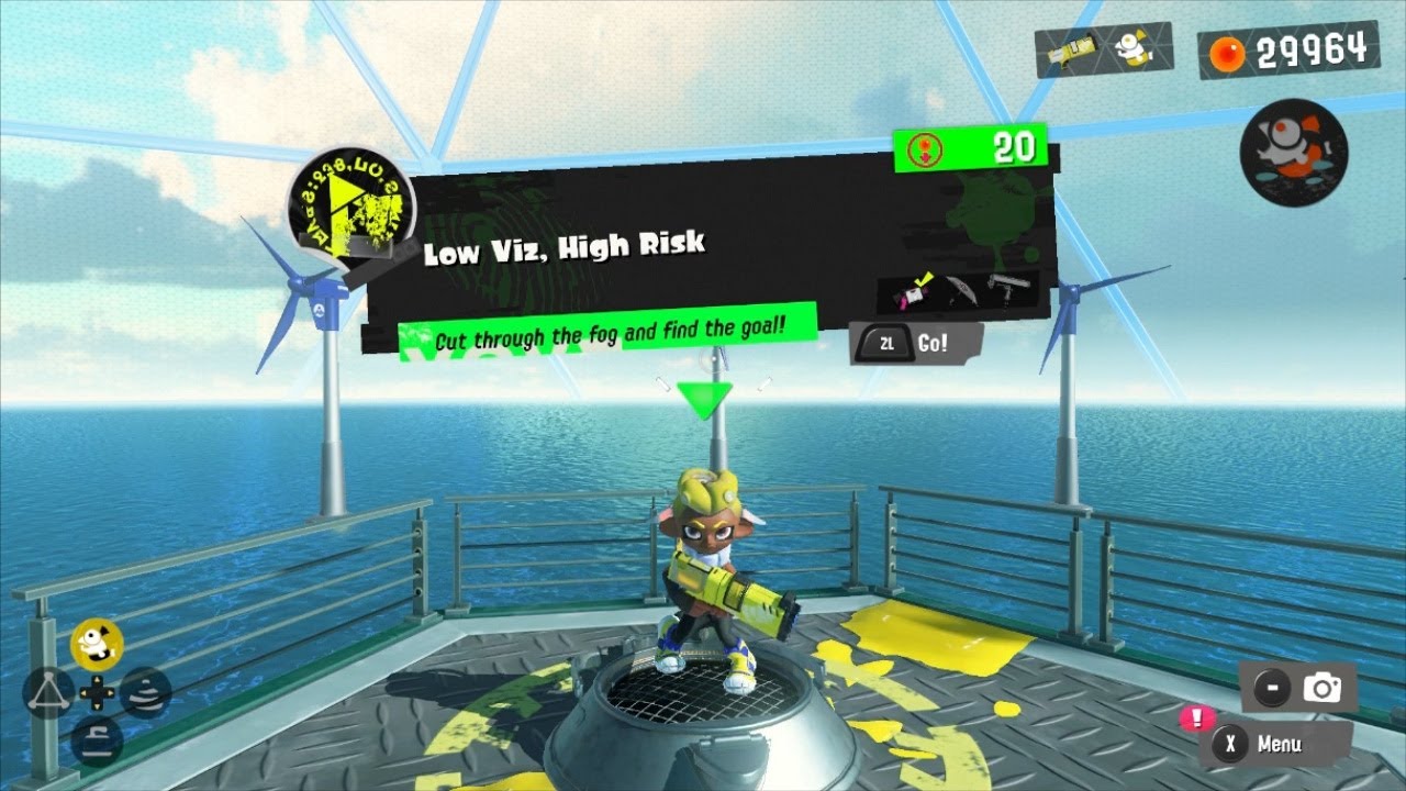 Splatoon 3 - Hero Mode - Site 5-9 (Splat Brella): Low Viz, High Risk ...