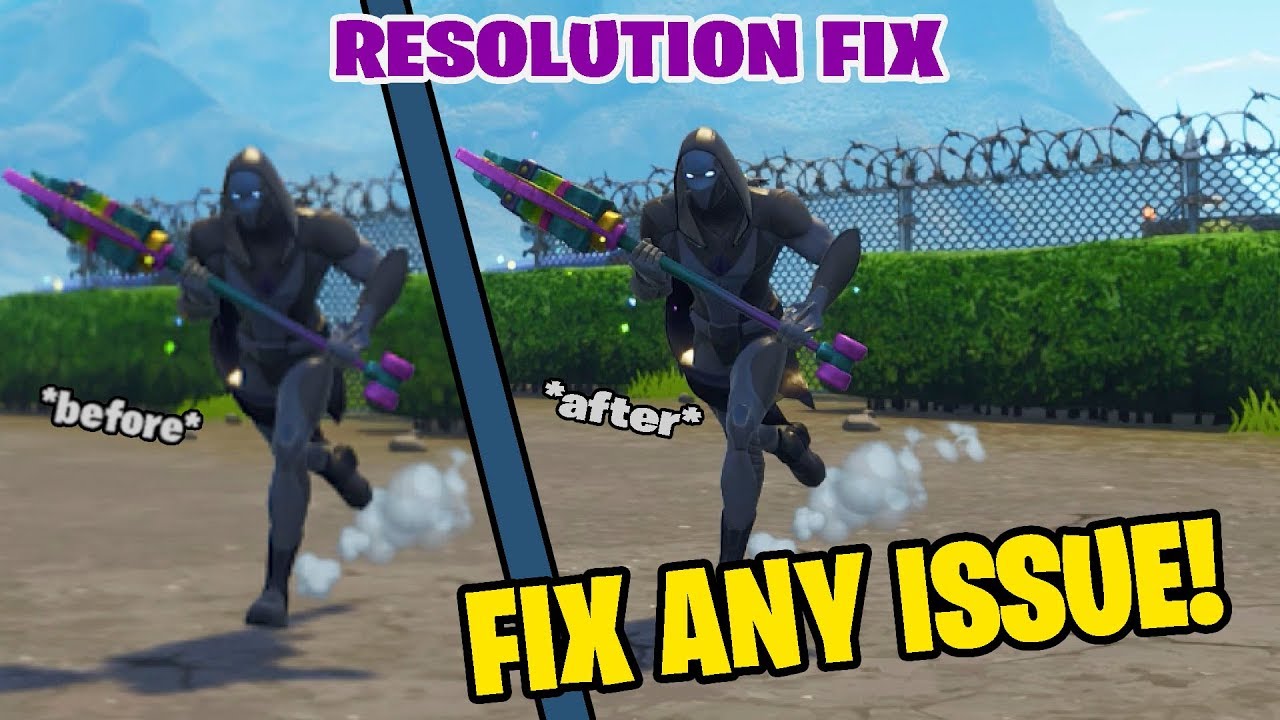 FORTNITE GRAPHICS/RESOLUTION FIX!! *Any Resolution Problem Fix - YouTube