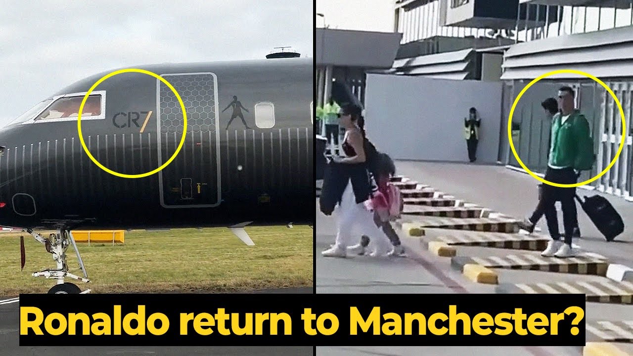 Cristiano Ronaldo's private jet was spotted at Manchester Airport, what ...
