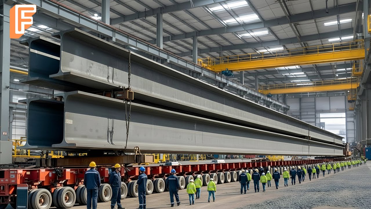 How Giant I-Beams Are Made From Recycled Iron Inside Massive Steel ...