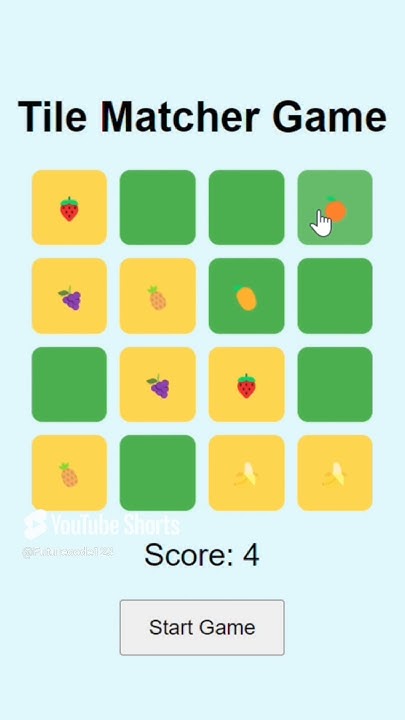 Memory Card Game Using Html Css Bootstrap And Javascript - Youtube