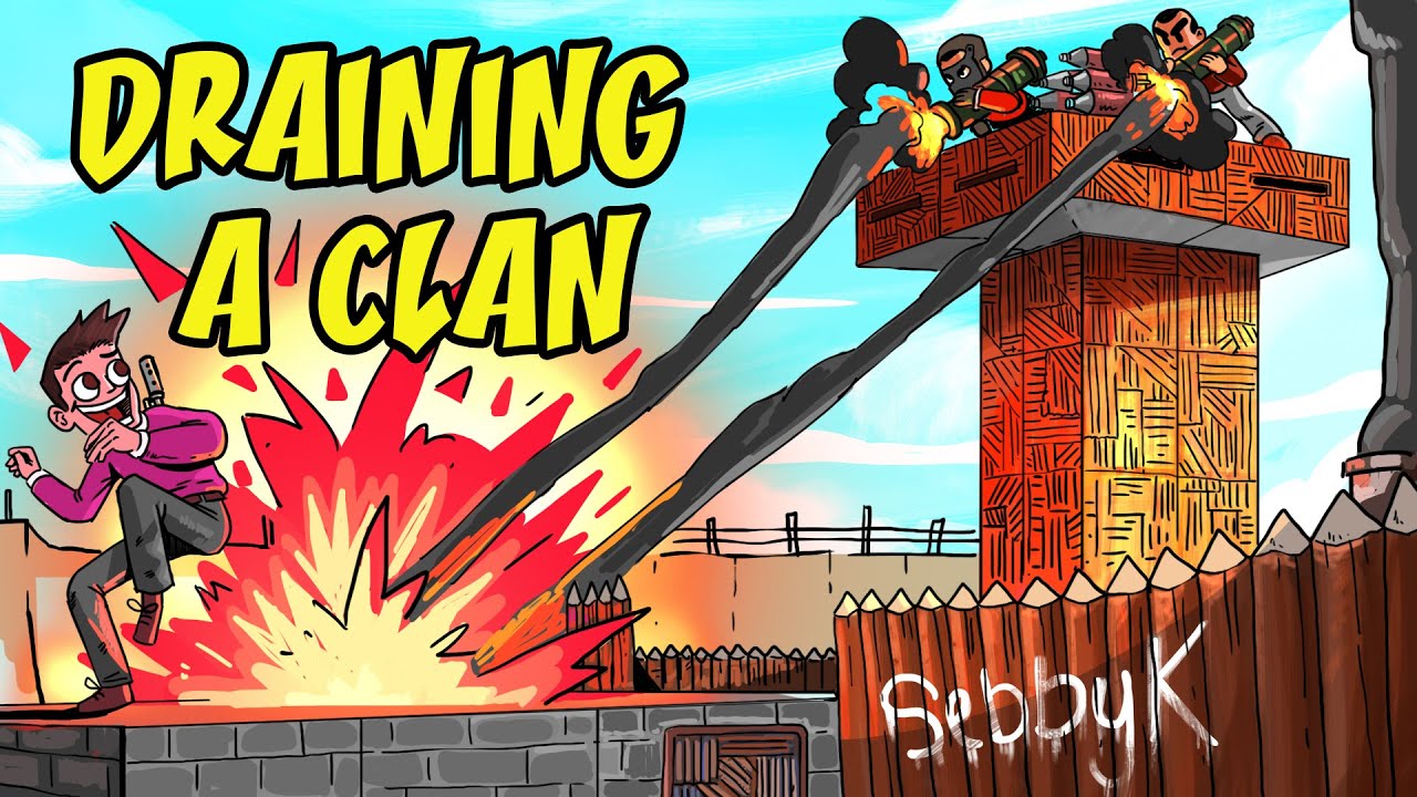 BUILDING INSIDE HUGE CLAN COMPOUND and MAKING THEM WASTE 50+ ROCKETS ...