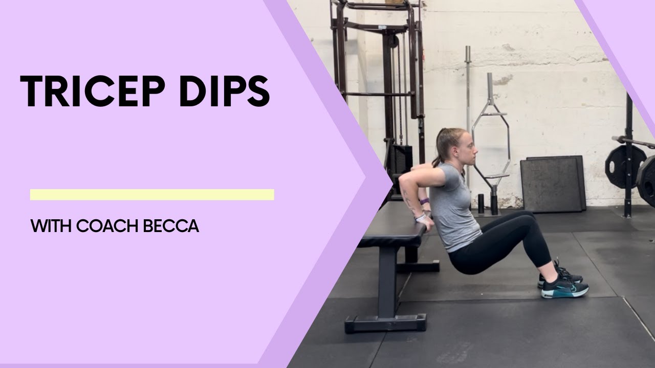 How to do a tricep dip - YouTube