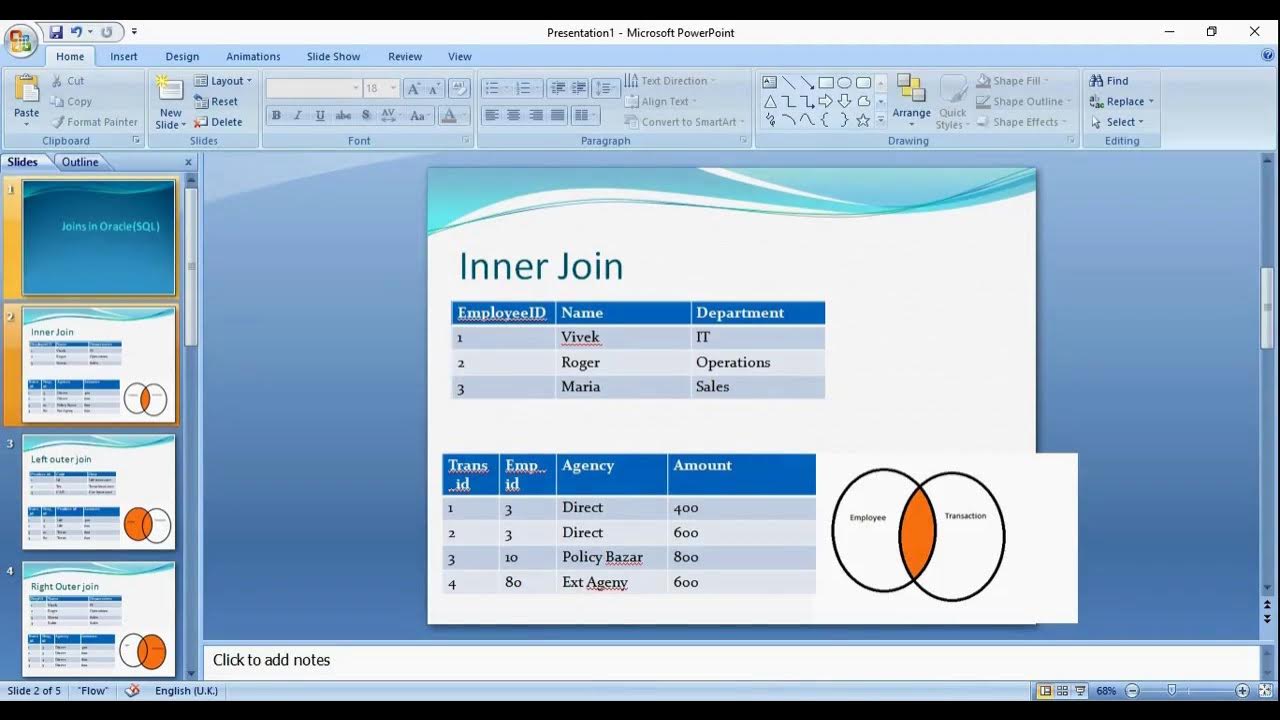 Joins in Oracle (SQL) Explained in detail with practical examples - YouTube