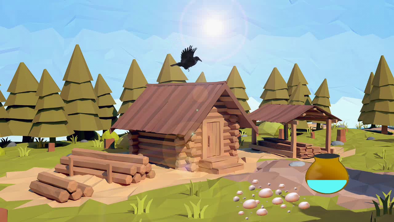 प्यासा चतुर कौआ (Pyasa Kauwa) - Thirsty Crow - YouTube