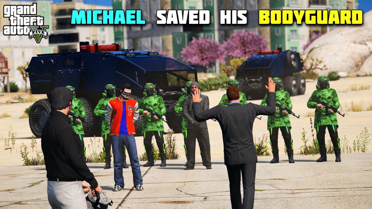 GTA 5 : FINALLY MICHAEL SAVED HIS BODYGUARD || BB GAMING - YouTube