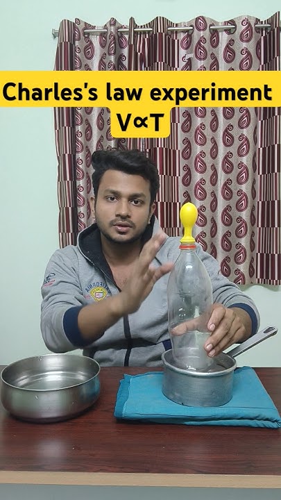 Charles's law experiment । চার্লসের সূত্রের পরীক্ষা। V1/T1 = V2/T2 । #science #experiment # ...
