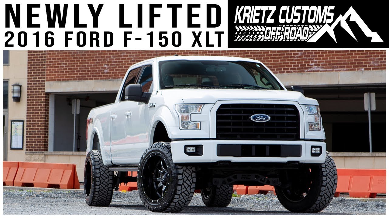 NEWLY LIFTED: 2016 Ford F-150 XLT │ Krietz Customs - YouTube