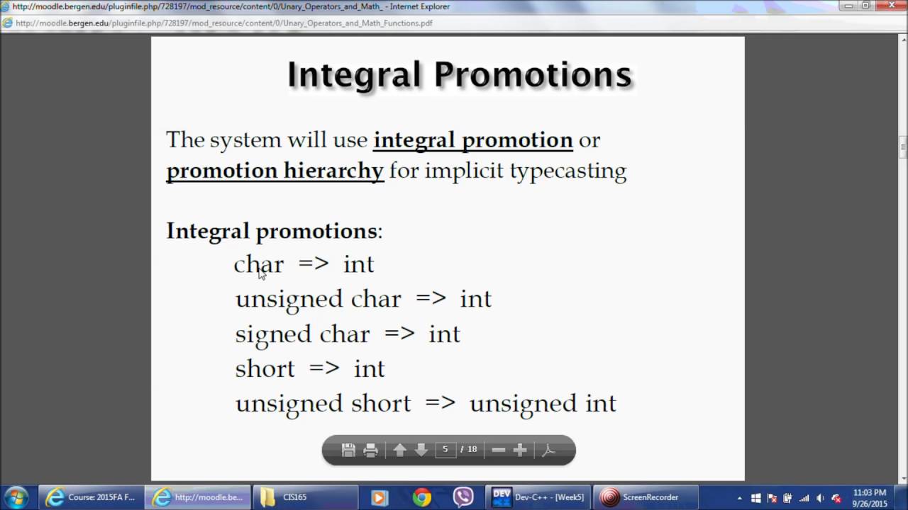 unary operator in c pdf