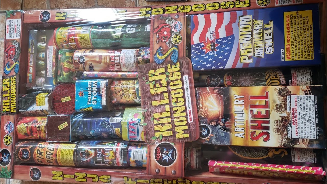 Unboxing Killer Mongoose firework assortment family pack ninja ...