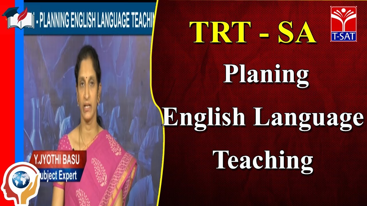 TRT - SA || English - Planing English Language Teaching || Jyoti Basu ...