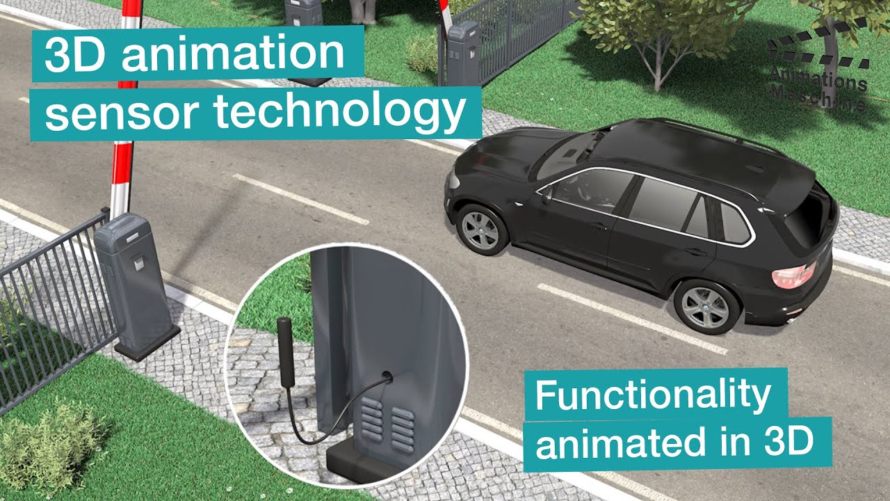 3D animation for sensor technology - YouTube