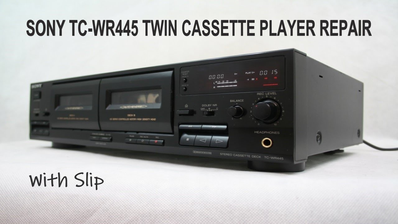 Sony TC-WR445 Twin Cassette Deck Player Repair - With Slip - YouTube