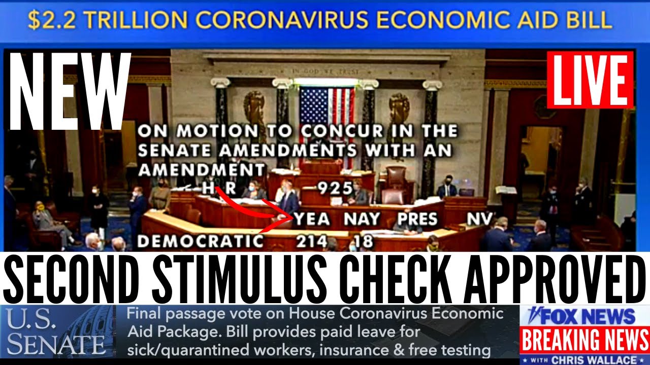 Second Stimulus Check JUST Approved!!! | New Stimulus Check JUST ...