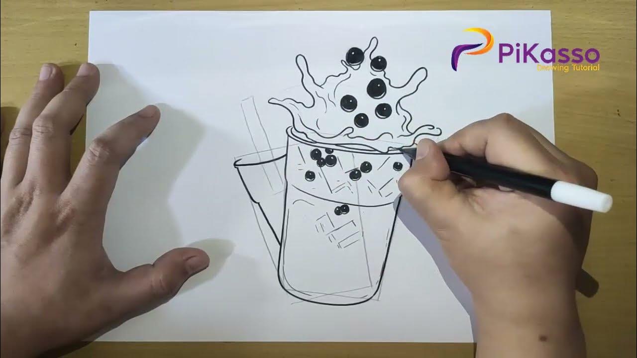 How to Draw a Boba Easy step by step - YouTube