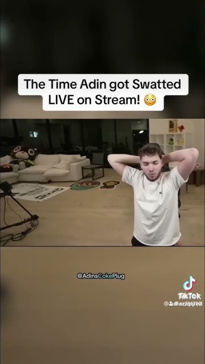 Adin Ross gets swatted live by one of his viewers!😱 - YouTube