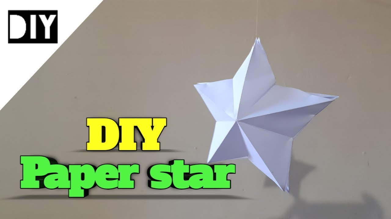 How to make paper star ( DIY) for new year decoration - YouTube