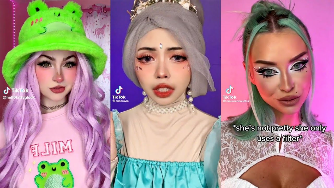 she's not pretty she only uses a filter ~ TikTok Compilation - YouTube