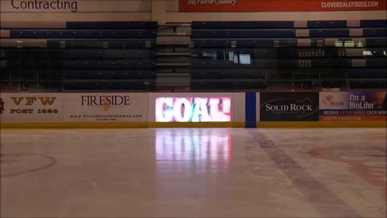 Rink Systems LED Dasher Board (Players Box) - YouTube
