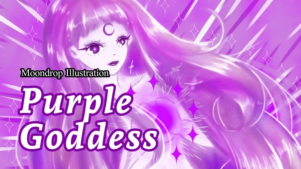 Purple Color Goddess 💜｜Digital Illustration - YouTube