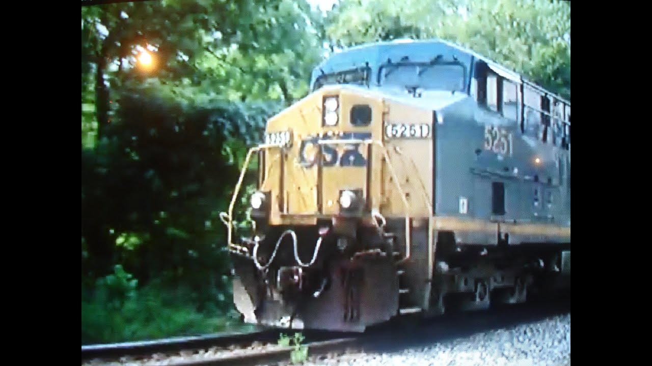 CSX 5251, 5103 East at Point of Rocks Chessie car included View 1 - YouTube
