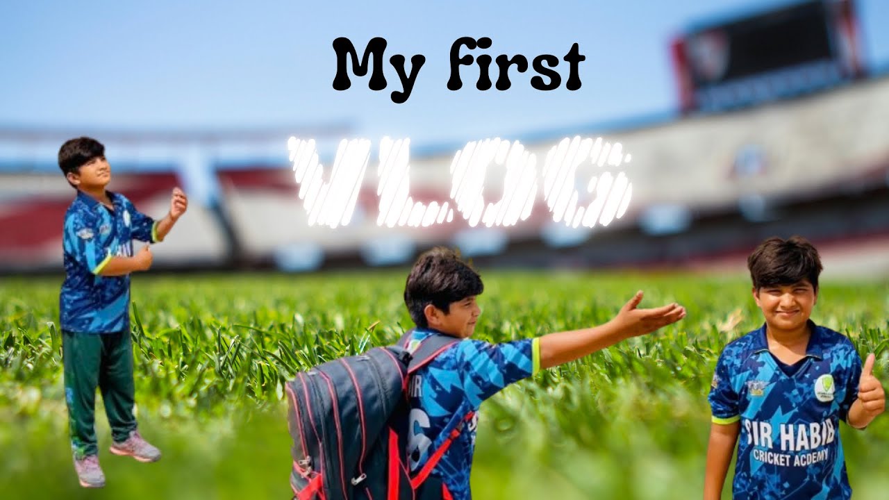 My first vlog | about cricket | at pcb cricket ground| keep supporting ...