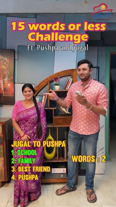 15 Words or Less Pt.2 😂 | Jugal & Pushpa | Pushpa Impossible | Anshul Trivedi and Karuna Pandey ...