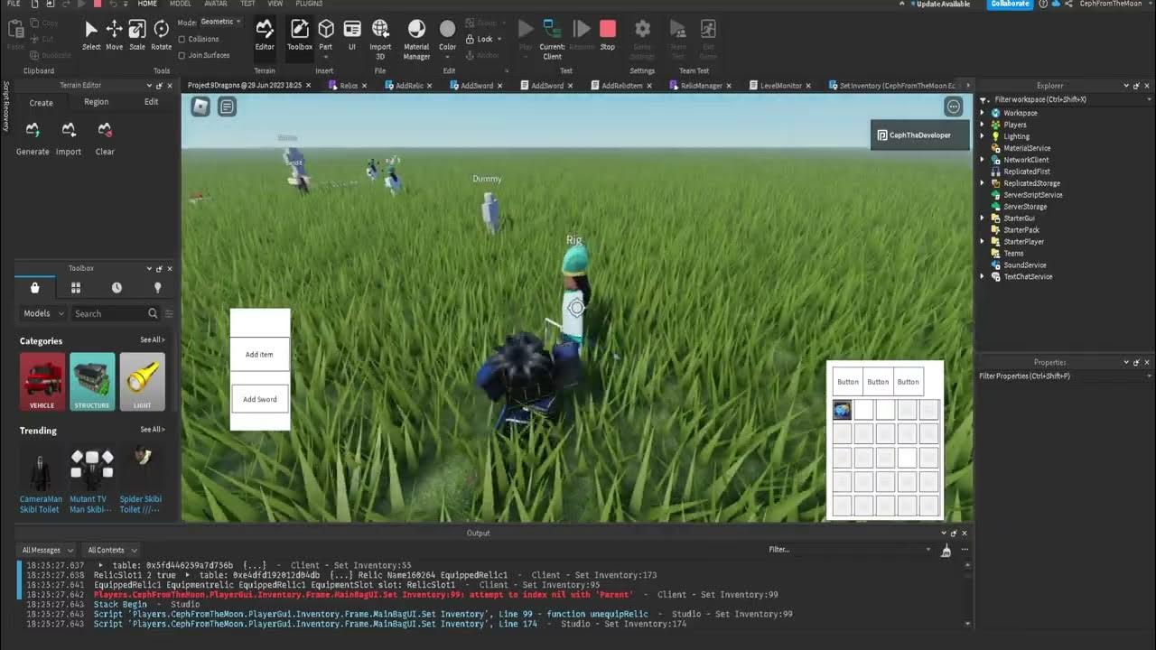 Roblox making a MMORPG Devlog #1 #Project9Dragons - YouTube