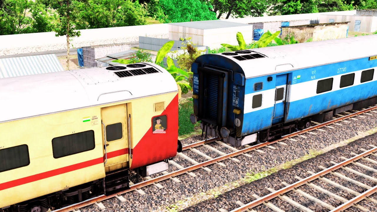 2AC BLUE COUPLING 2AC UTKRISHT | BUMPY RAILROAD | RAILWORKS | TRAIN ...