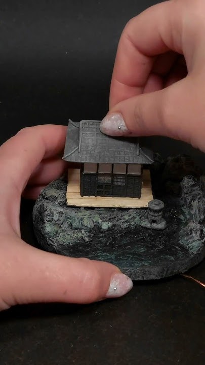 Making а landscape for tiny diorama | Делаю ландшафт для крохотной ...