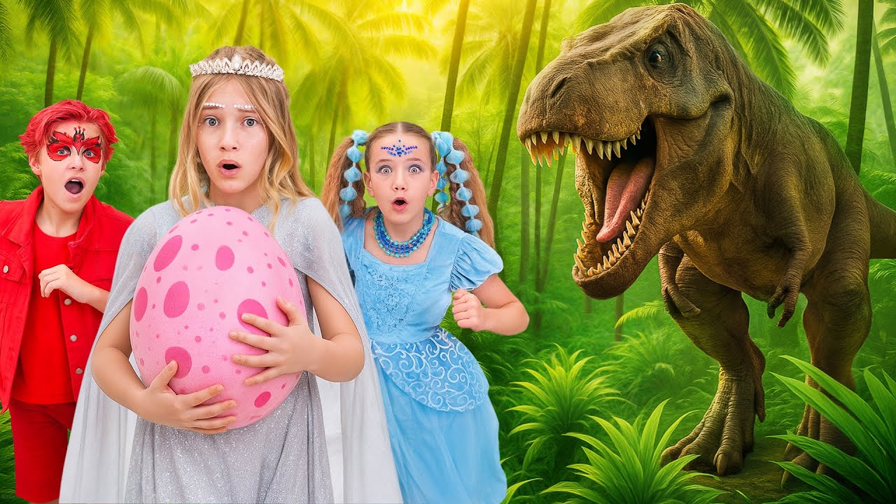 Dinosaur story with ruby, sapphire and diamond kid - YouTube